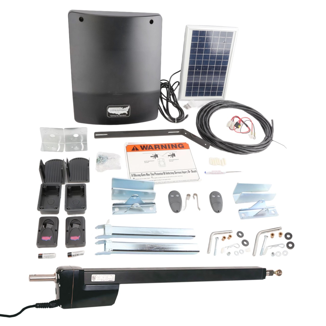 USAutomatic Ranger HD 2 Solar Charged Dual Swing Opener w/ LCR - 020519 ...