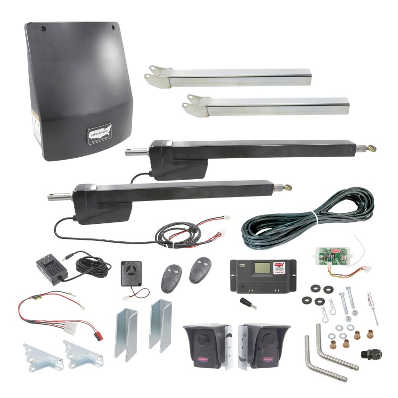 USAutomatic Ranger HD 2 AC Charged Dual Swing Gate Opener Kit ...